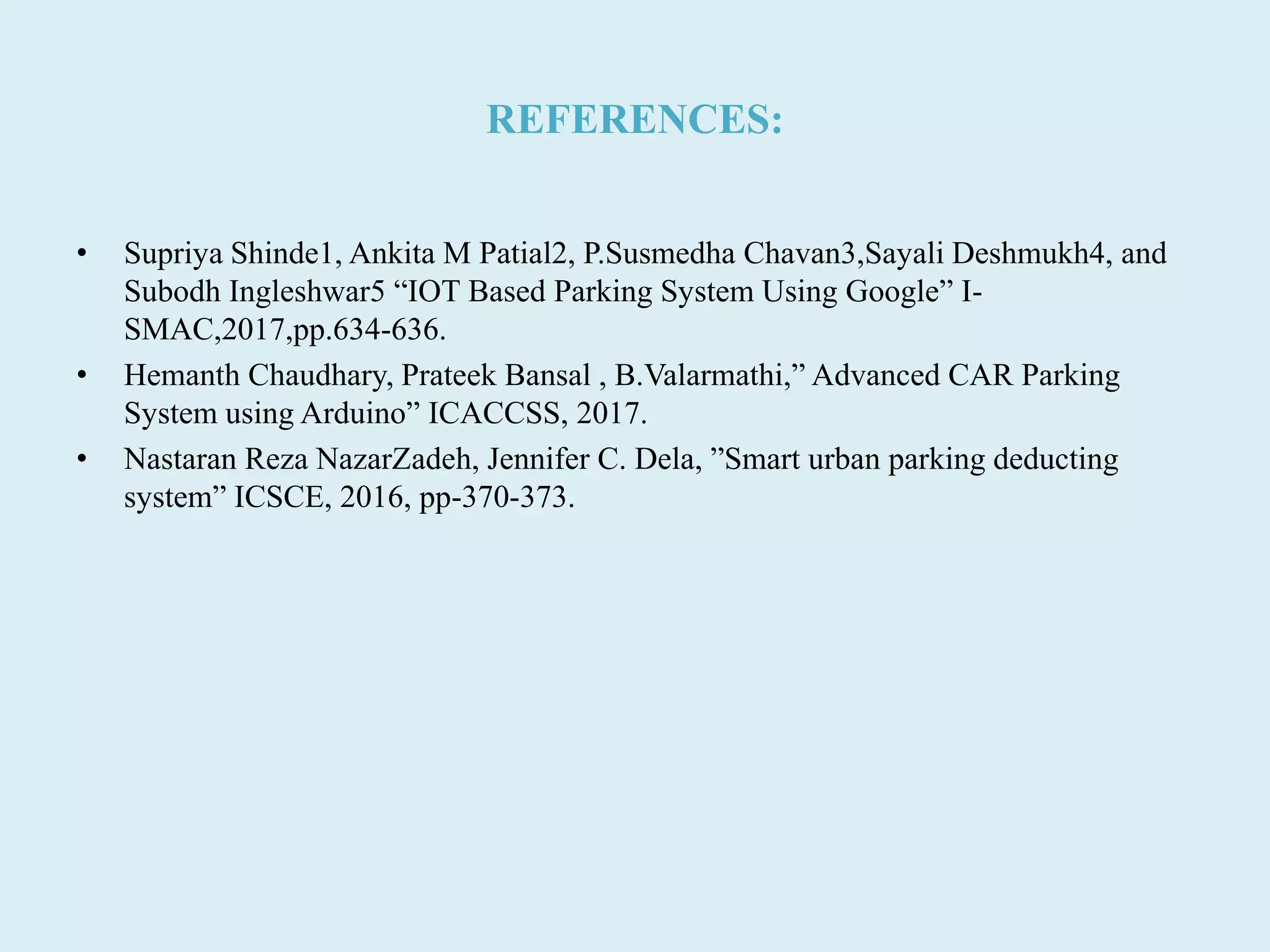 IOT Based Smart Parking and Damage Detection Using RFID | PPT