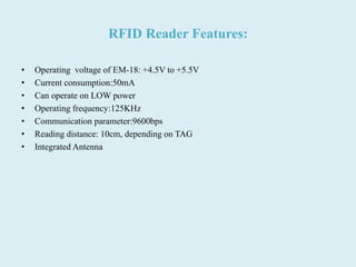 IOT Based Smart Parking and Damage Detection Using RFID | PPT