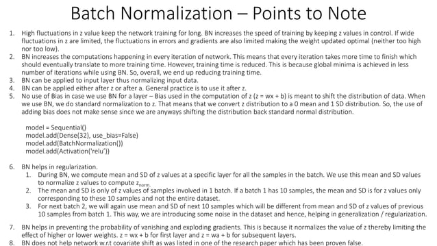 Batch Normalization | PPT