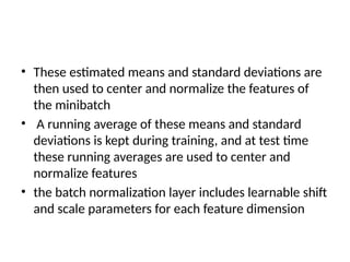 intro to batch normalization in deep learning | PPTX