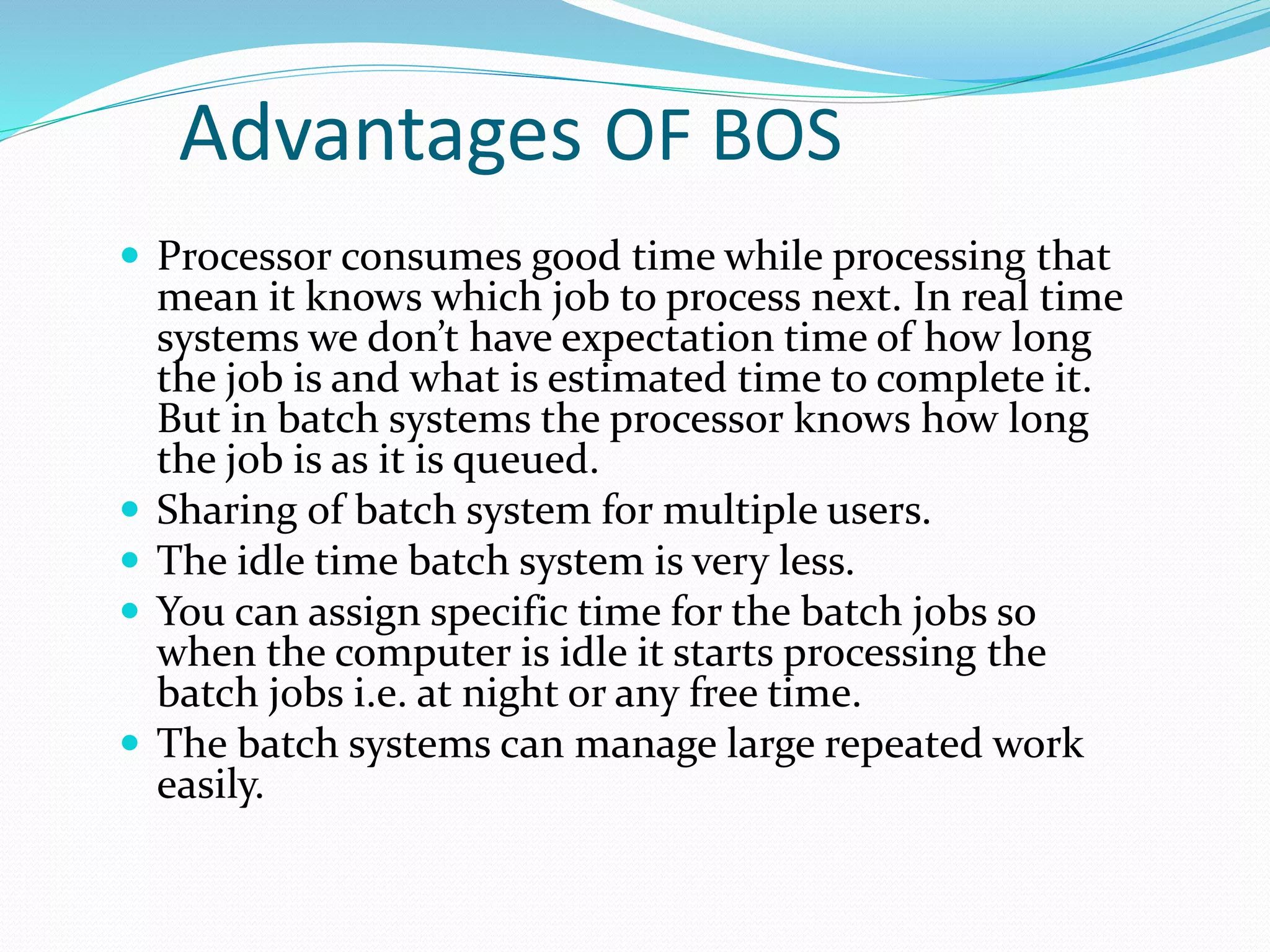 Batch operating system | PPTX Batch operating system | PPTX