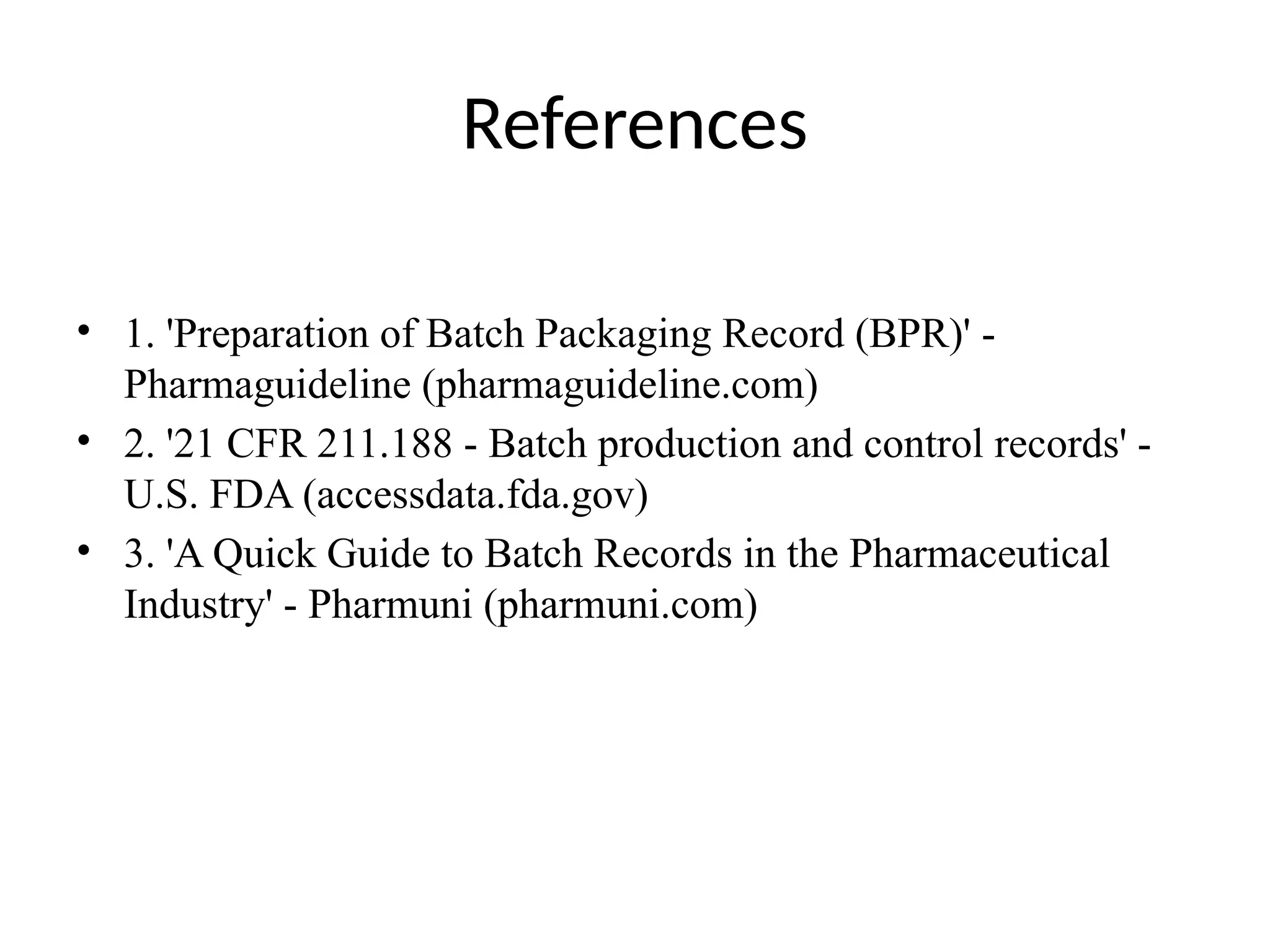 Batch_Packaging_Record_of Regulatory Affairs | PPTX