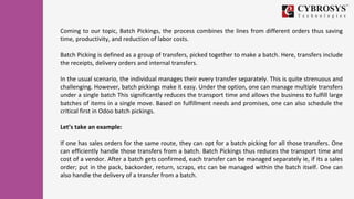 Batch pickings in odoo v12 | PPT