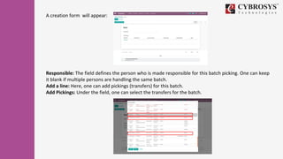 Batch pickings in odoo v12 | PPT
