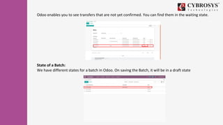 Batch pickings in odoo v12 | PPT
