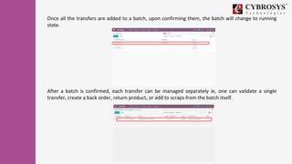 Batch pickings in odoo v12 | PPT