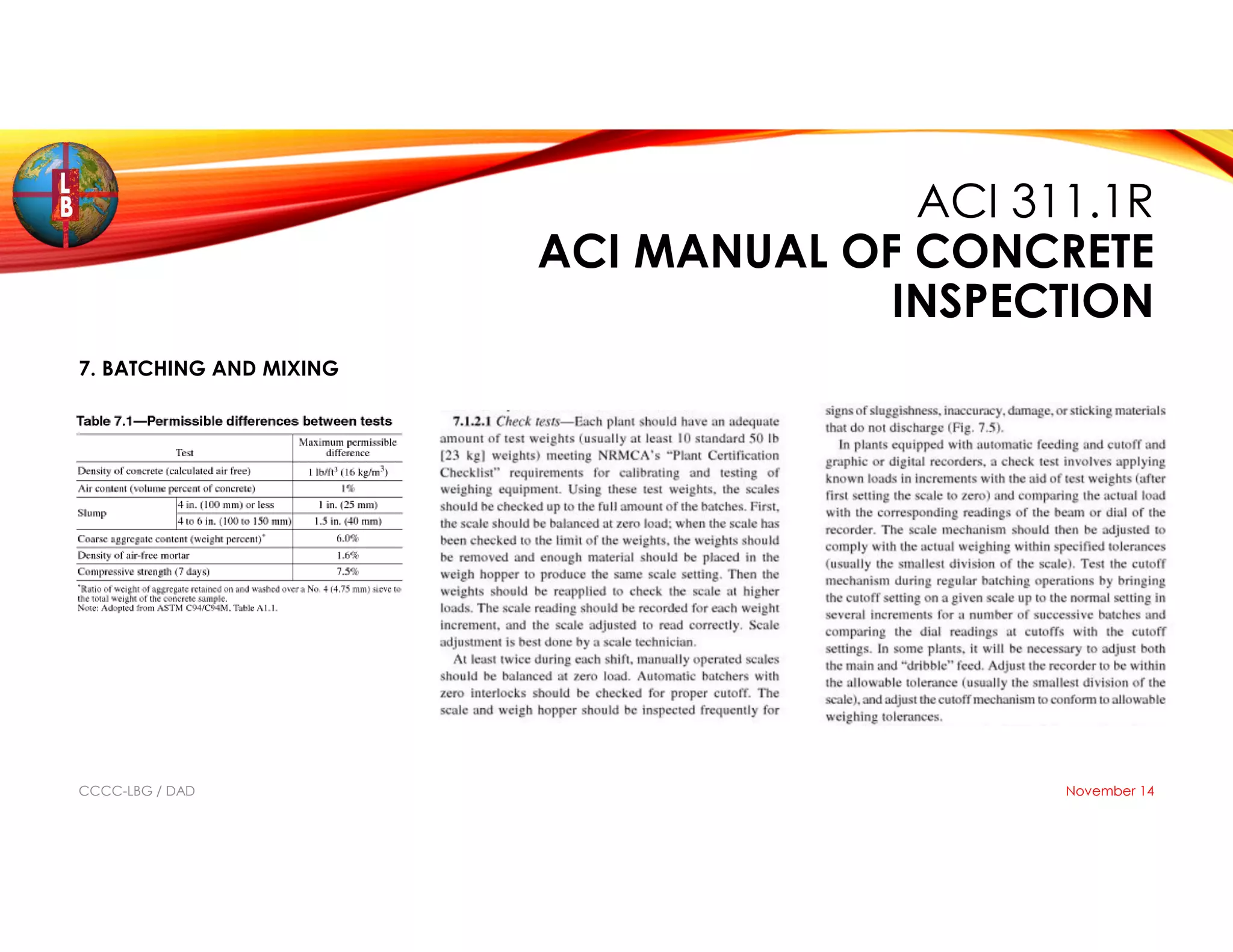 Batch plant maintenance | PDF