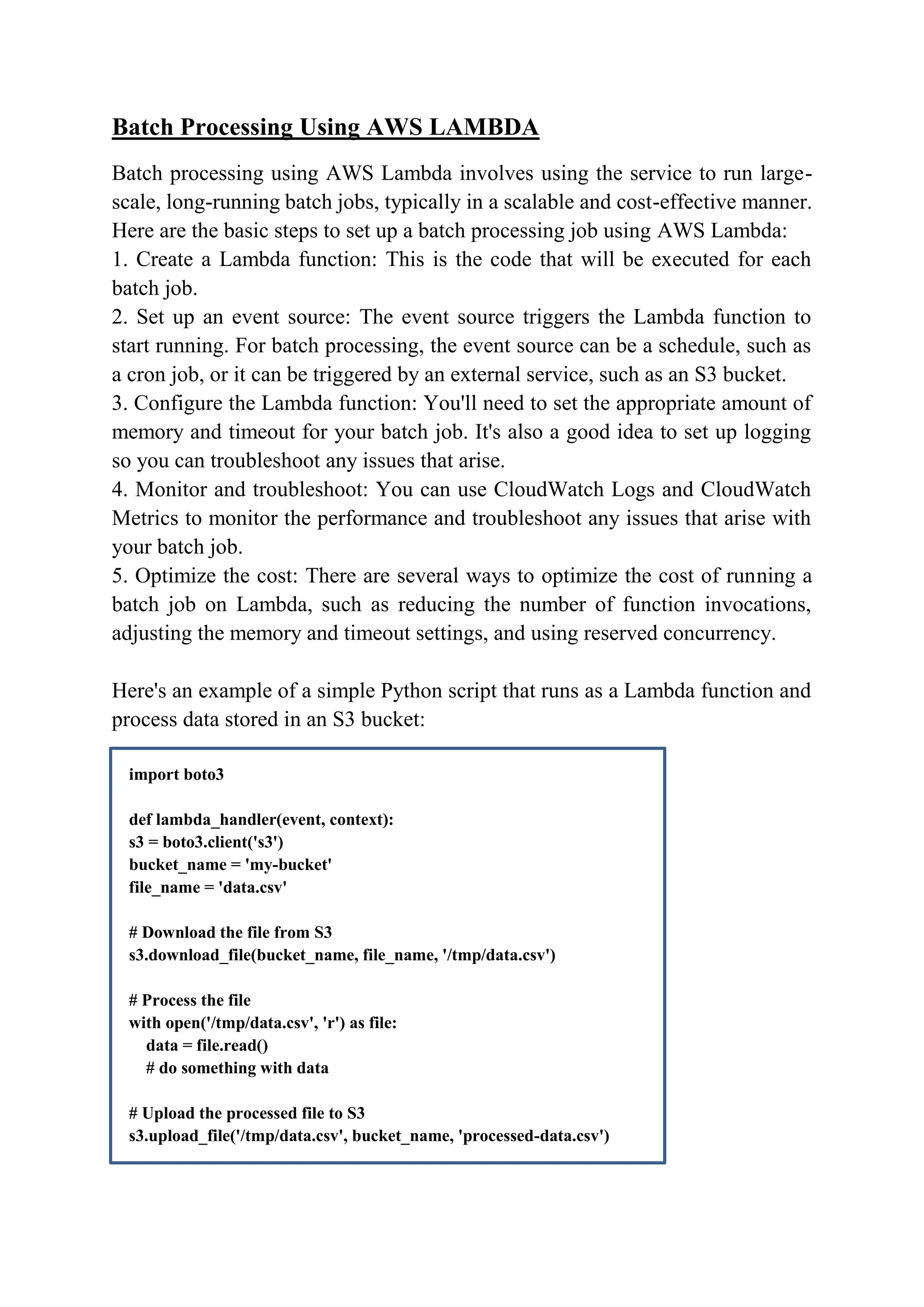 Batch processing using AWS LAMBDA.pdf Batch processing using AWS LAMBDA.pdf