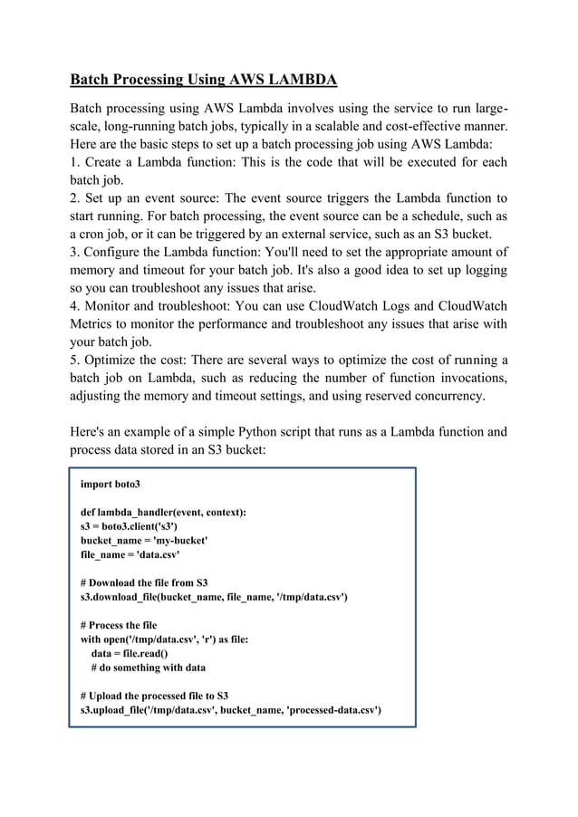 Batch processing using AWS LAMBDA.pdf