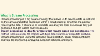 Batch Processing vs Stream Processing Difference | PPTX