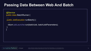 Case Study of Batch Processing With Spring Cloud Data Flow Server in Cloud Foundry | PPTX