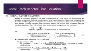 Batch reactor designing | PPTX