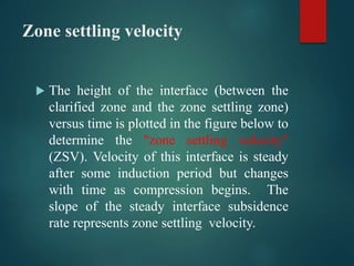Batch sedimentation, clarifiers | PPTX