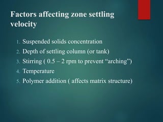 Batch sedimentation, clarifiers | PPTX