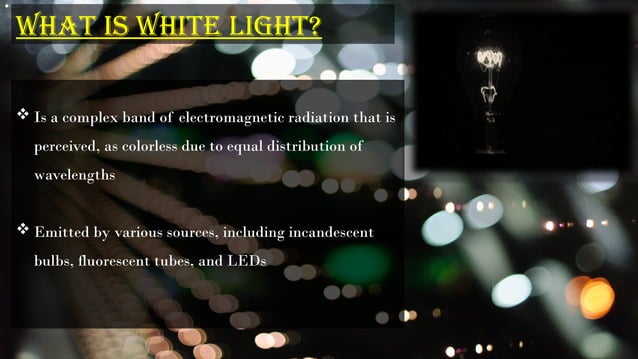 white light sources and laser sources, and their application in the ...