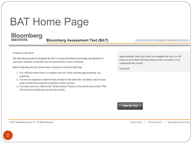 Bat @ cims sample questions | PPT
