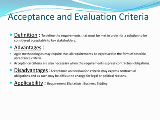 BA Techniques BABOK | PPTX