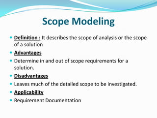 BA Techniques BABOK | PPTX | Computer Software and Applications | Computing
