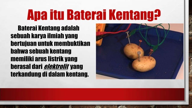 Baterai kentang | PPTX