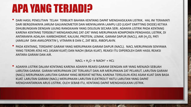 Baterai kentang | PPTX