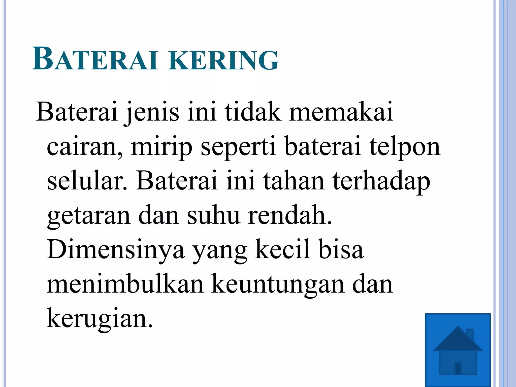 Baterai kering dan transformator | PPTX