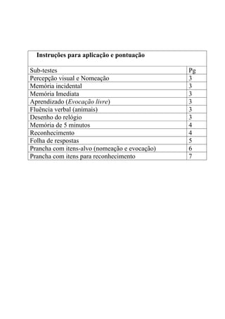 Bateria breve (2) | PDF