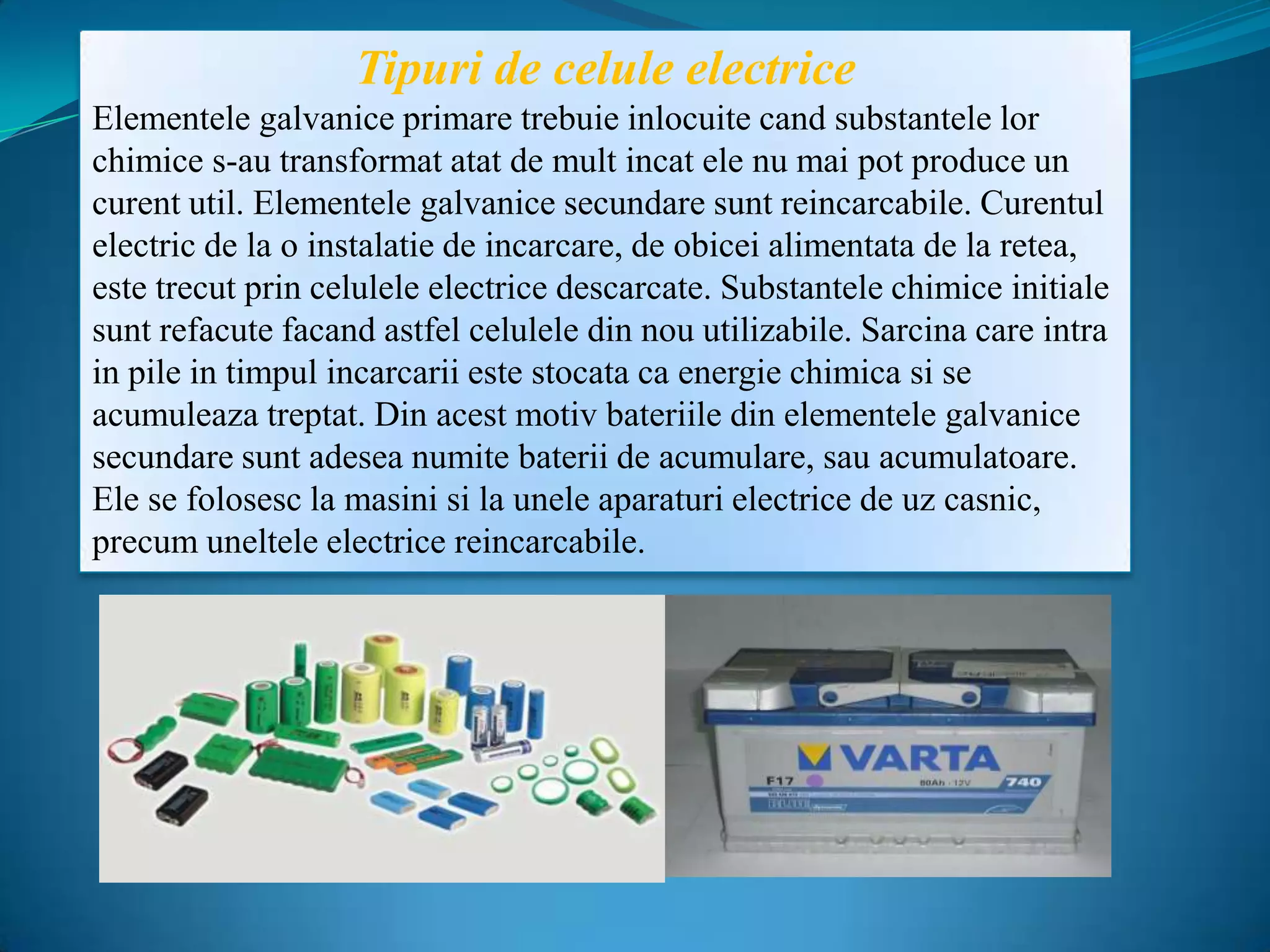 Bateriile si acumulatorii | PPTX