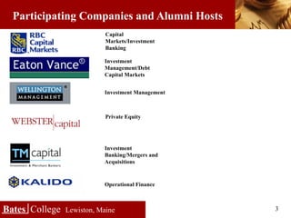 Bates Finance Roadshow | PPT | Financial Industry | Industries