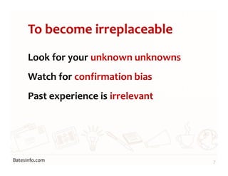Make Yourself Irreplaceable: The Secret of the 'Reality-Check ...