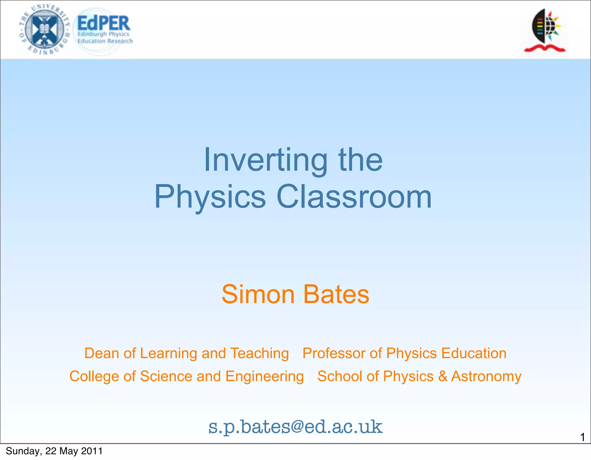 Bates Inverted Classroom Ppt