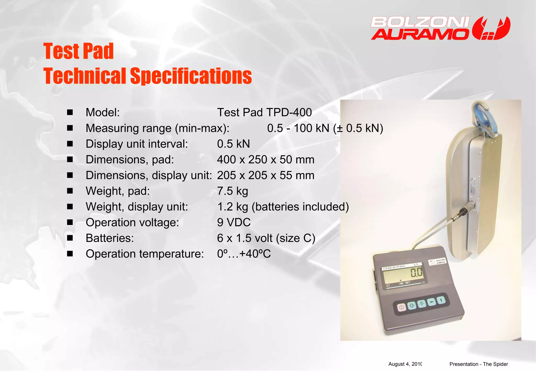 Measuring Clamping Force with the BA Test Pad | PPS