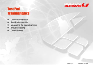 Measuring Clamping Force with the BA Test Pad | PPS