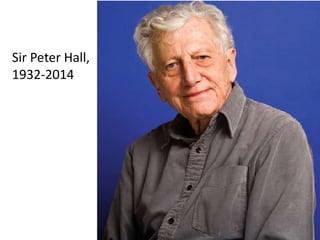 Great Minds in Regional Science: Peter Hall | PPTX