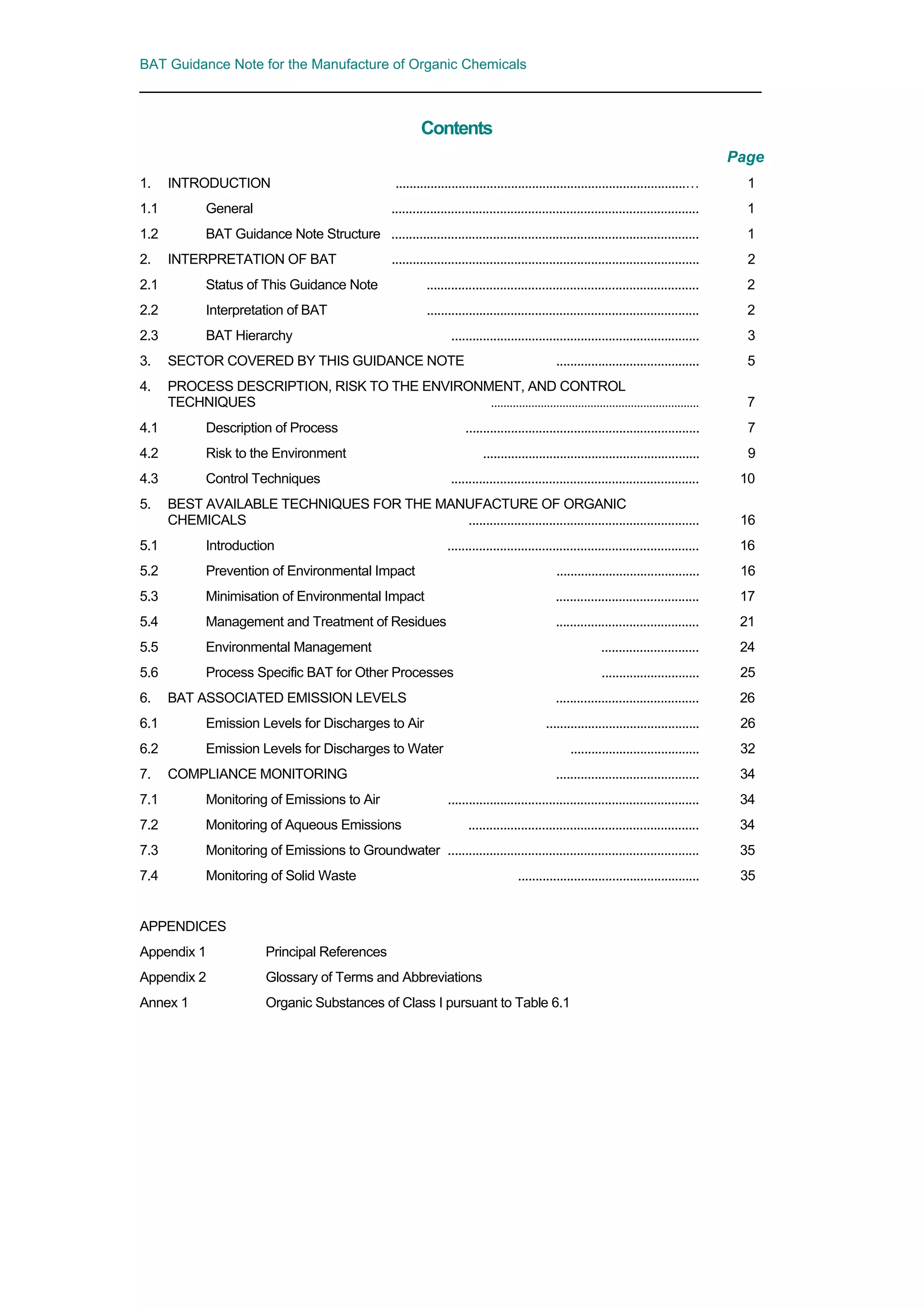 Bat guidance note on best available techniques for pharmaceutical | PDF