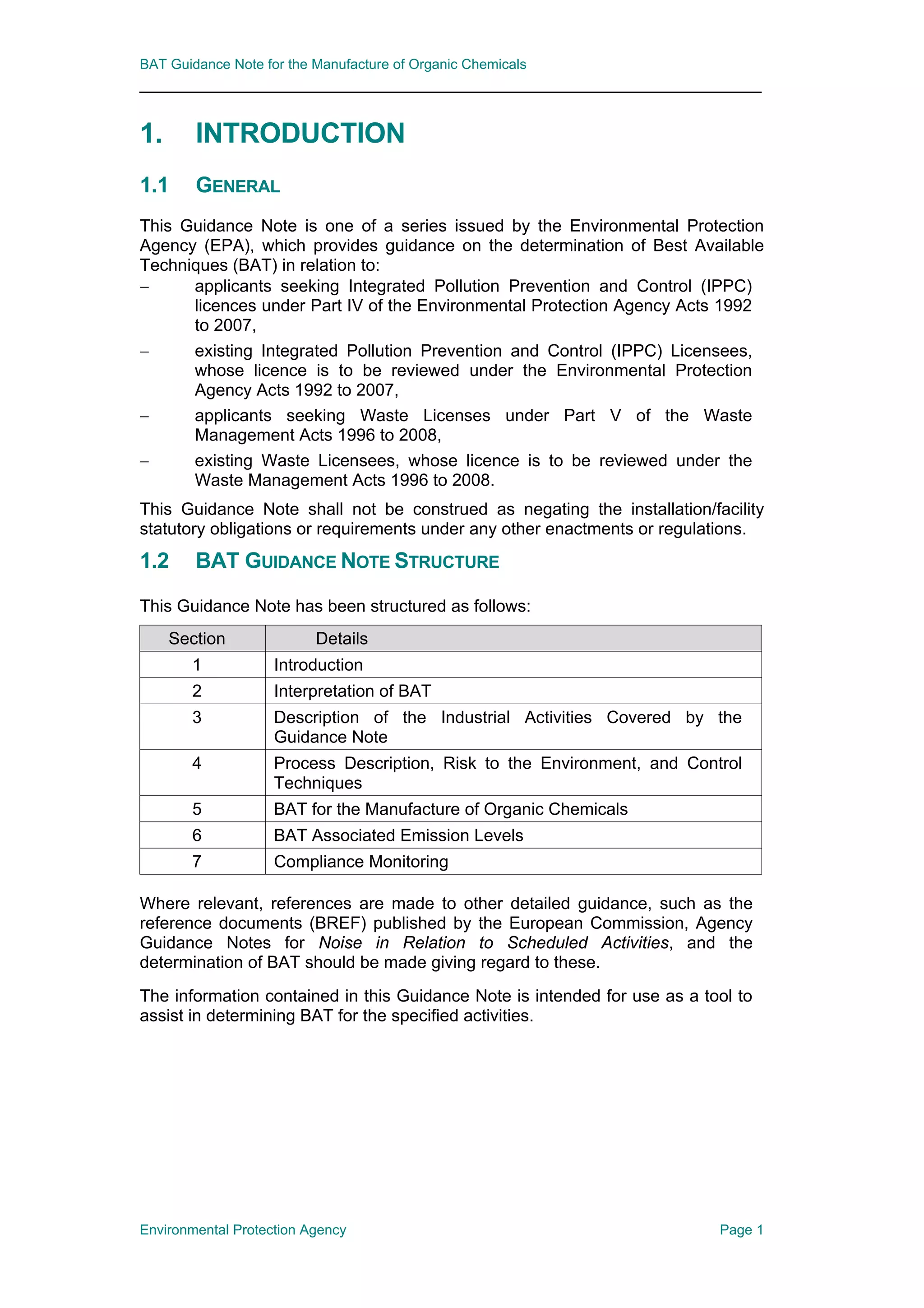 Bat guidance note on best available techniques for pharmaceutical | PDF