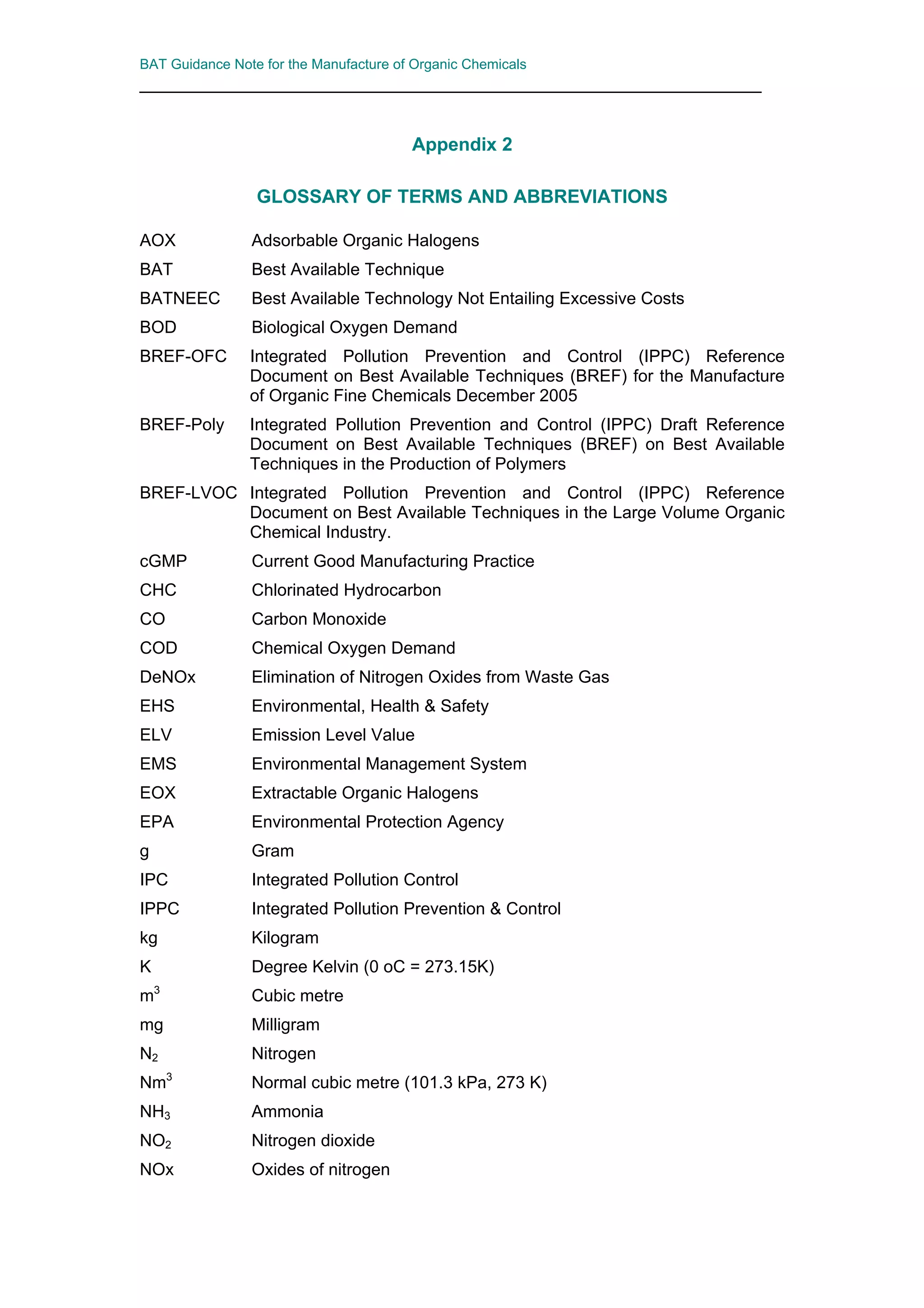 Bat guidance note on best available techniques for pharmaceutical | PDF