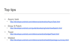 Android a brief intro | KEY | Operating Systems | Computer Software and Applications