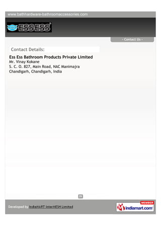 Ess Ess Bathroom Products Private Limited, Chandigarh, Bathroom ...