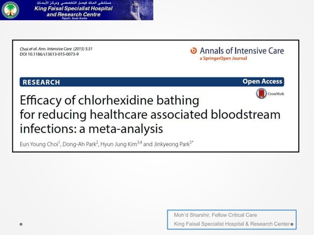 Bathing of critically ill patients with chlorhexidine decreases ...