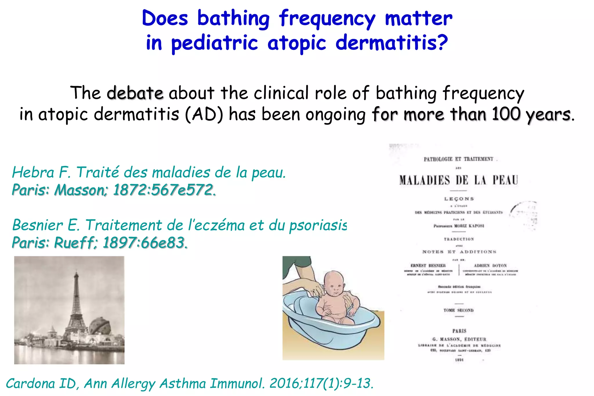 Bathing or not bathing in atopic dermatitis | PPT