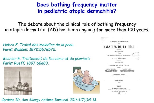 Bathing or not bathing in atopic dermatitis | PPT