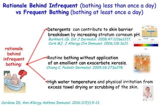 Bathing or not bathing in atopic dermatitis | PPT