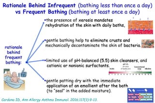 Bathing or not bathing in atopic dermatitis | PPT