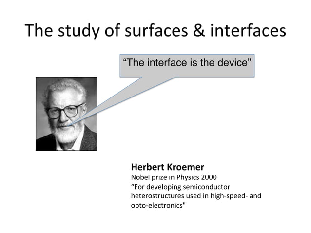 Surfaces and Interfaces | PDF