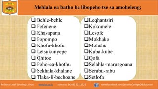 Batho ba libopeho tse sa amoheleheng | PPTX