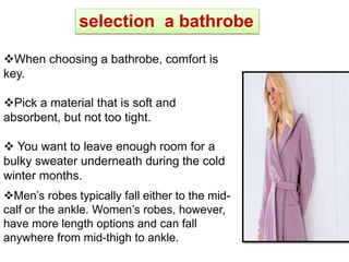 Bathroom linen | PPTX