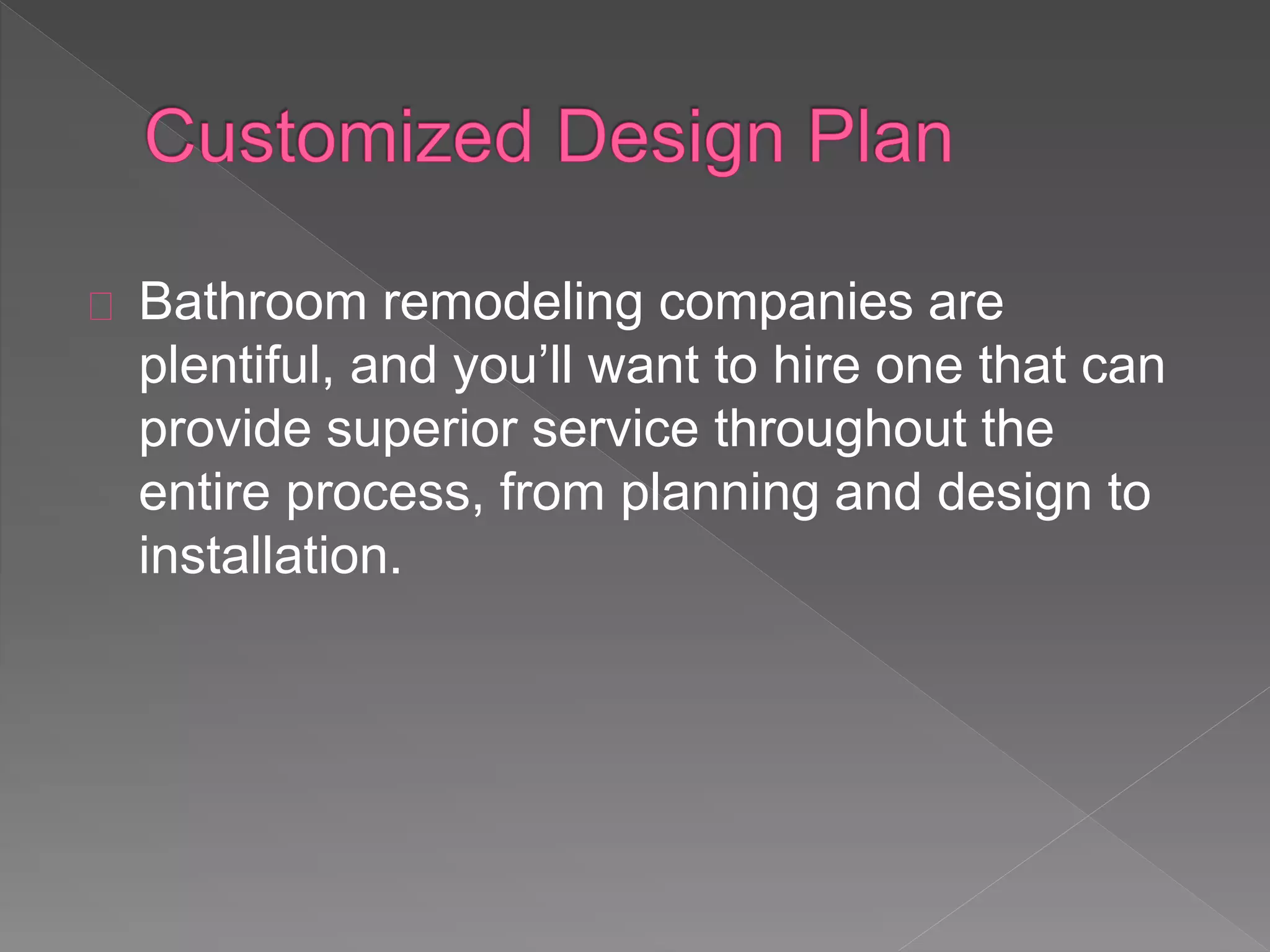 Bathroom remodeling | PPT