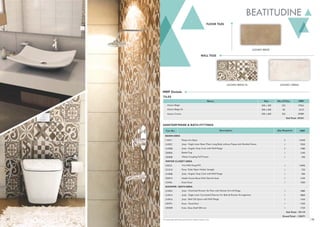 Bathroom Tiles, Design, Accessories & Fittings By Somany Ceramics | PDF
