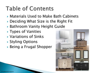 The Ultimate Bathroom Vanity Buying Guide | PDF | Bath and Shower ...