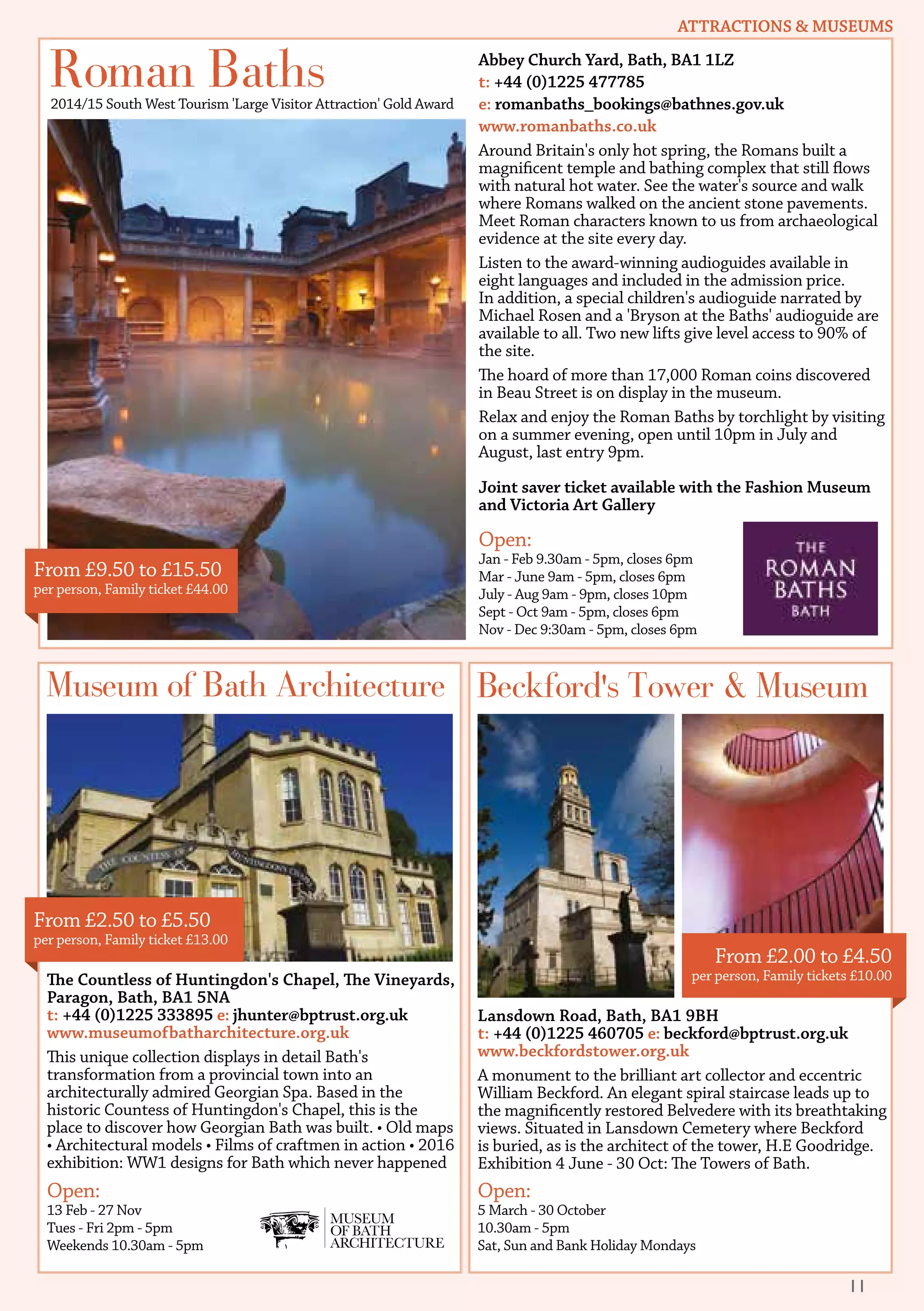 Bath Visitor Guide 2016 Pdf